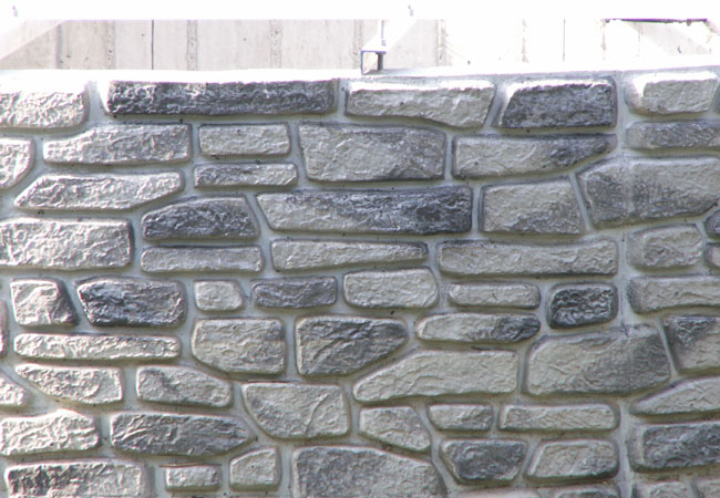 Hartman Concrete - Projects: Stamped Concrete Walls